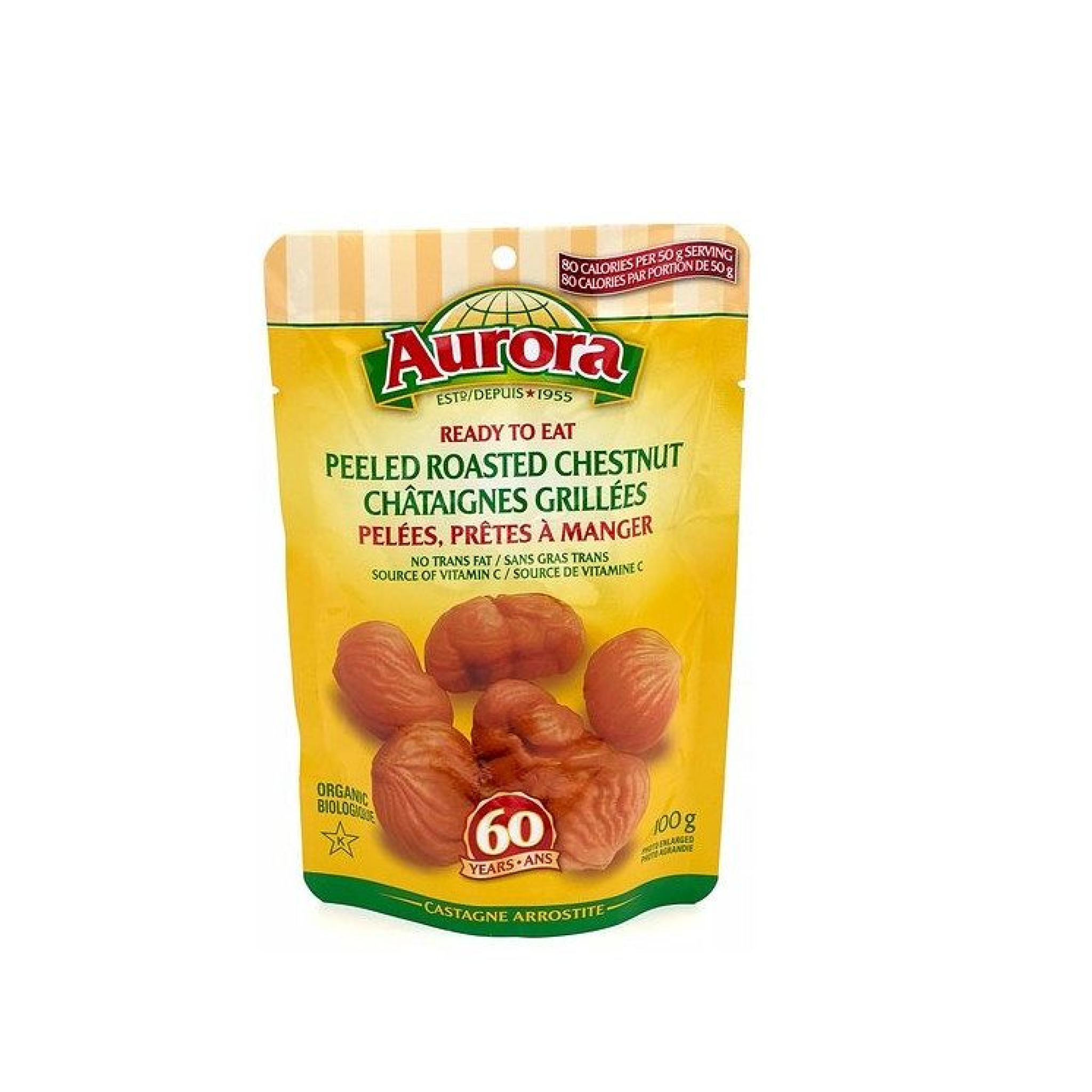 Aurora. Peeled Roasted Chestnut 100g – Food Depot Toronto