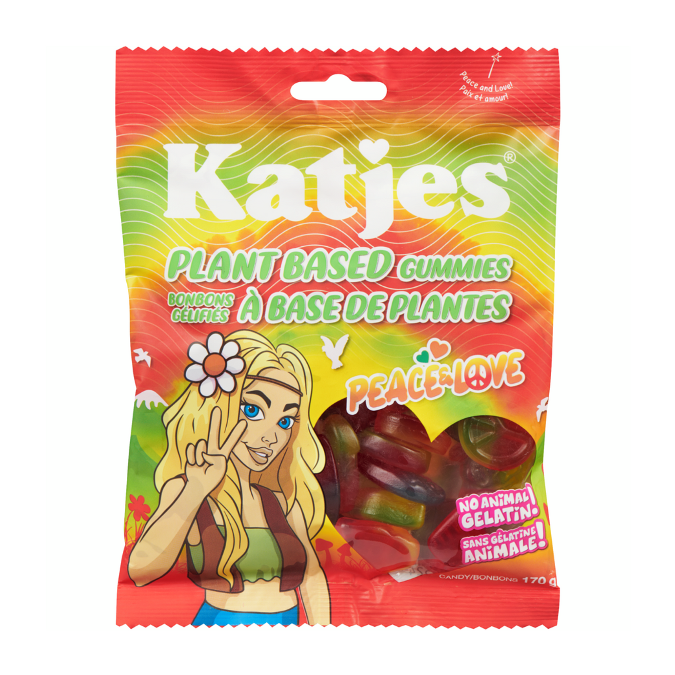 Katjes Plant-Based Gummies Peace & Love 170g – Food Depot Toronto