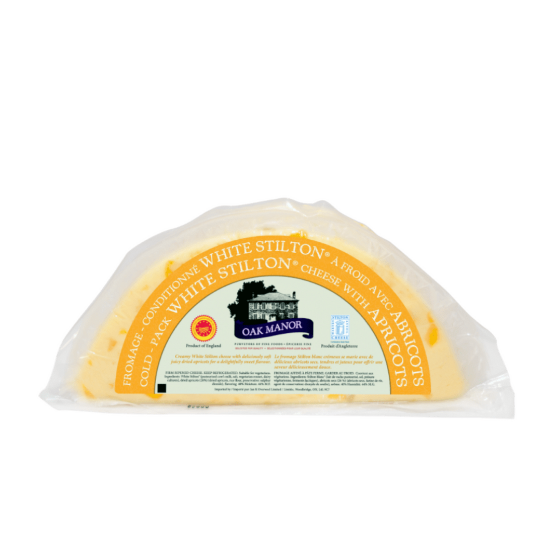 Oak Manor White Stilton with Apricot – Food Depot Toronto