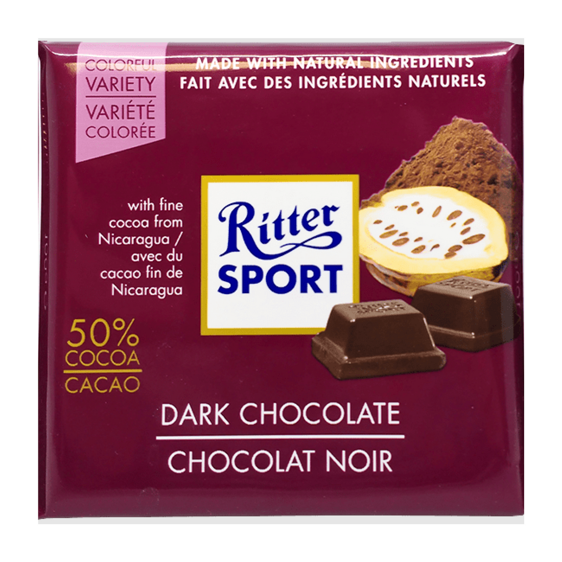 Ritter Sport Dark Chocolate 100g – Food Depot Toronto